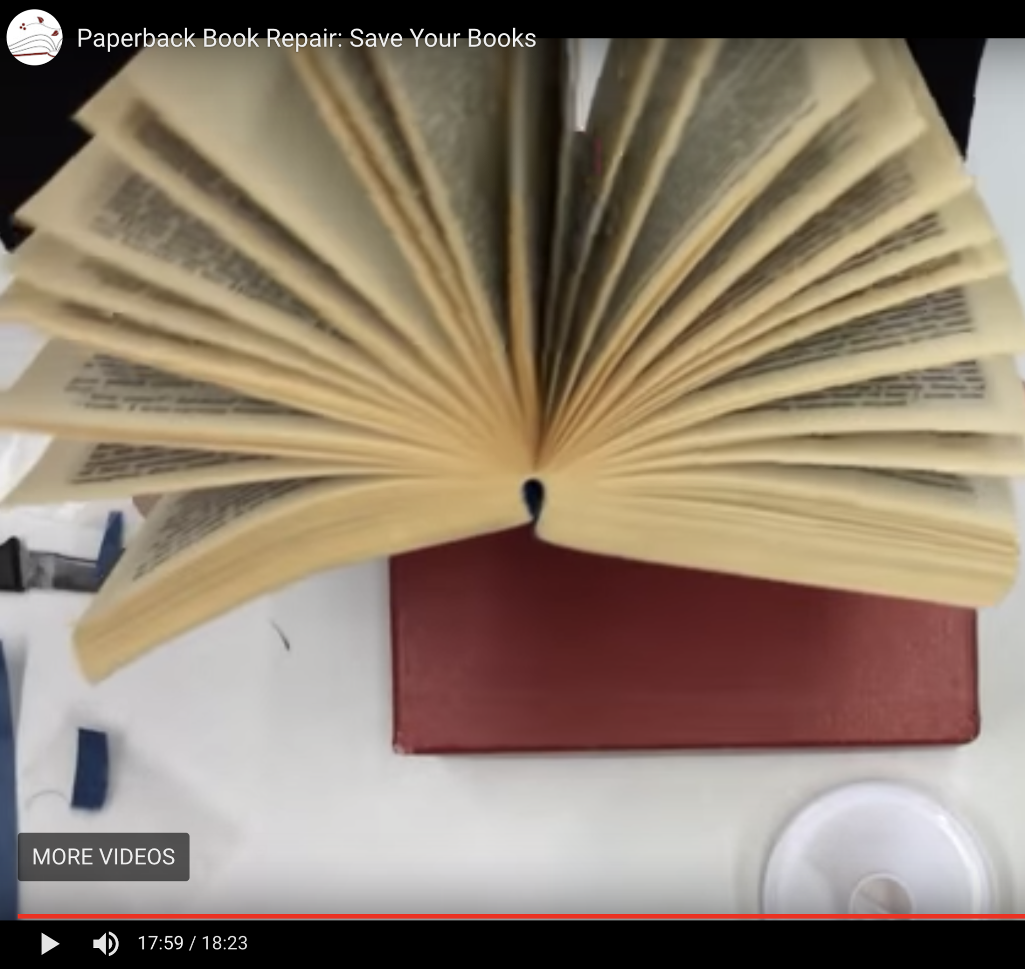 5-106 Paperback Book Repair | Save Your Books